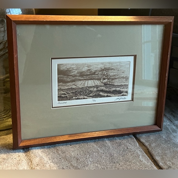 Art | 24hrpat Hanly Etching Artwork Grounded 2100 | Poshmark